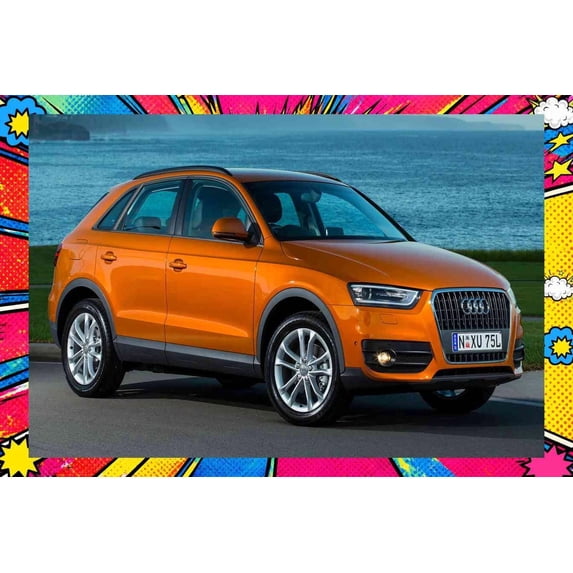 2012 Audi Q3 AU Style B - Pop Art Edition | 24x36 Inch Laminated Poster ...