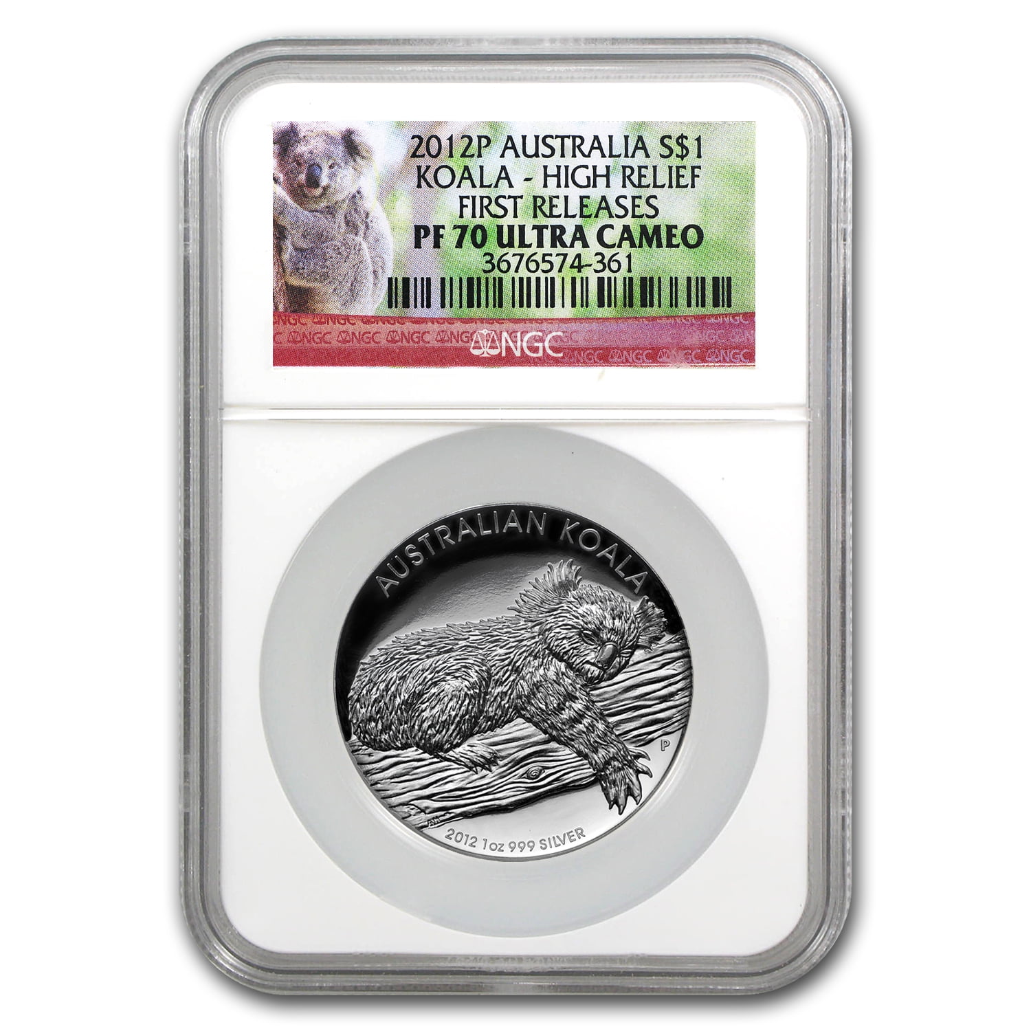 2012 Australia 1 oz Silver High Relief Koala PF-70 NGC UC - Walmart.com