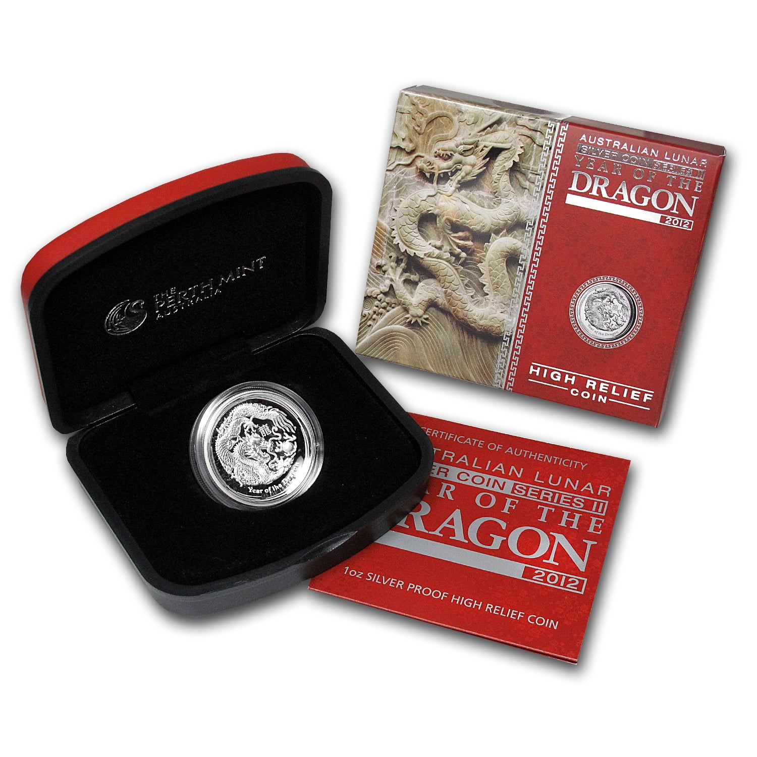 2012 Australia 1 oz Silver Year of the Dragon Proof (HR) - Walmart.com
