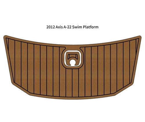 2012 Axis A-22 Swim Platform Step Pad Boat EVA Foam Faux Teak Deck ...