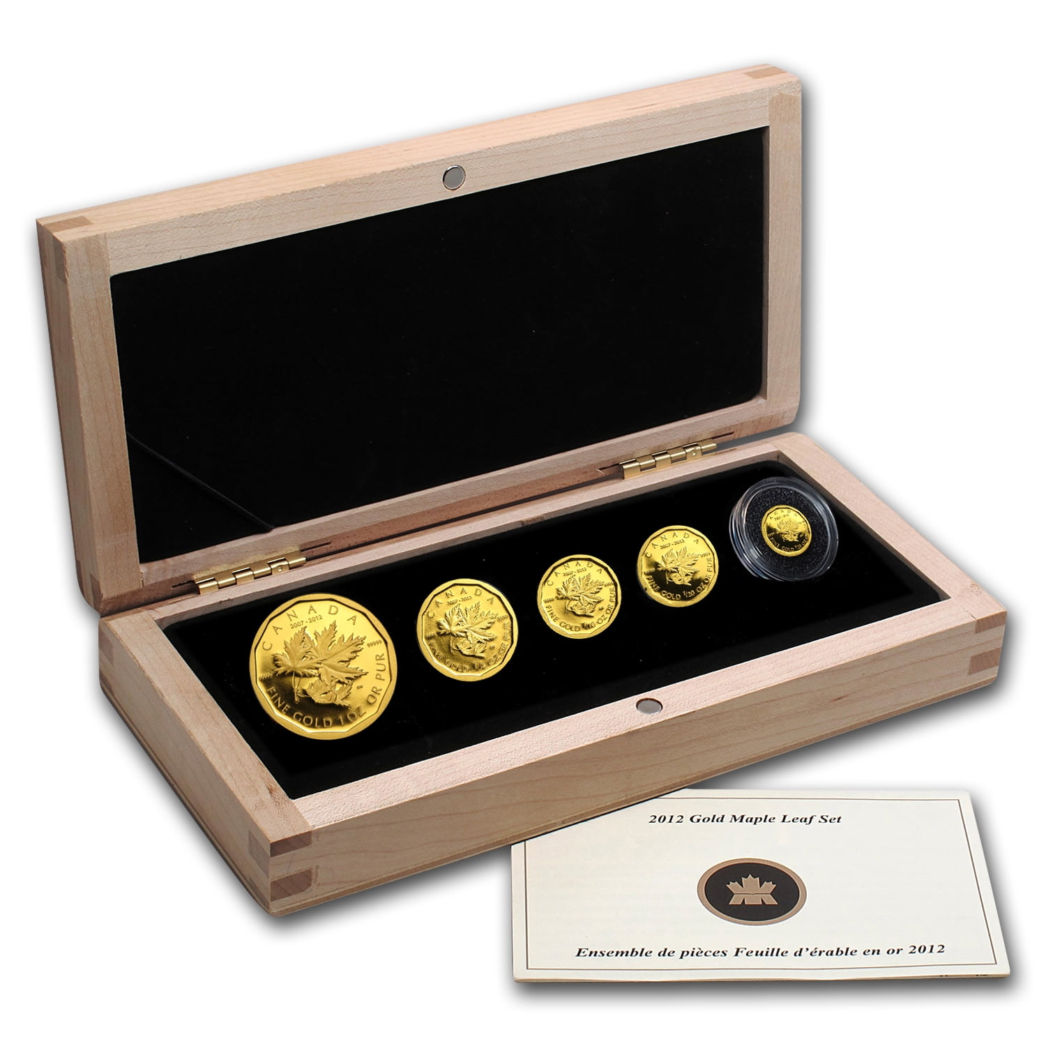 2012 Canada 5-Coin Gold $1 Million Coin 5th Anniv GML Proof Set ...