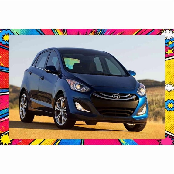 2012 Hyundai Elantra GT Style A - Pop Art Edition | 24x36 Inch ...