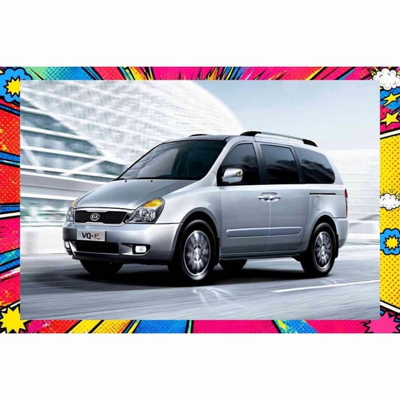 2012 Kia Grand VQ-R - Pop Art Edition | 12x18 Inch Laminated Poster ...