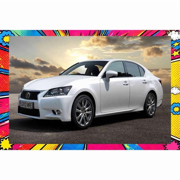 2012 Lexus GS - Pop Art Edition | 24x36 Inch Rolled Canvas Print ...