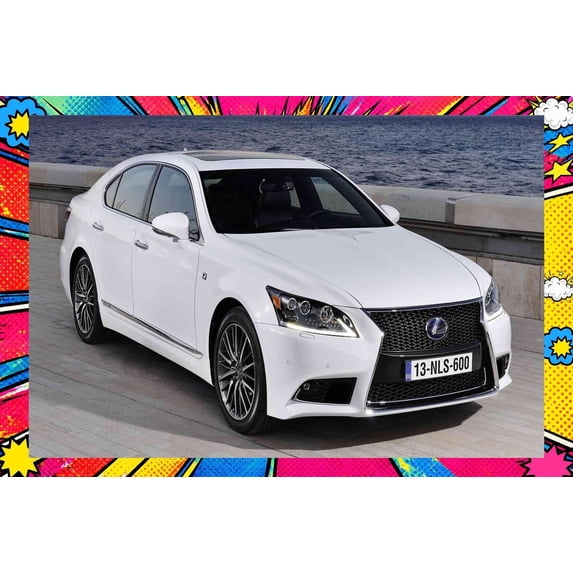 2012 Lexus LS Hybrid F Sport - Pop Art Edition | 20x30 Inch Glossy ...