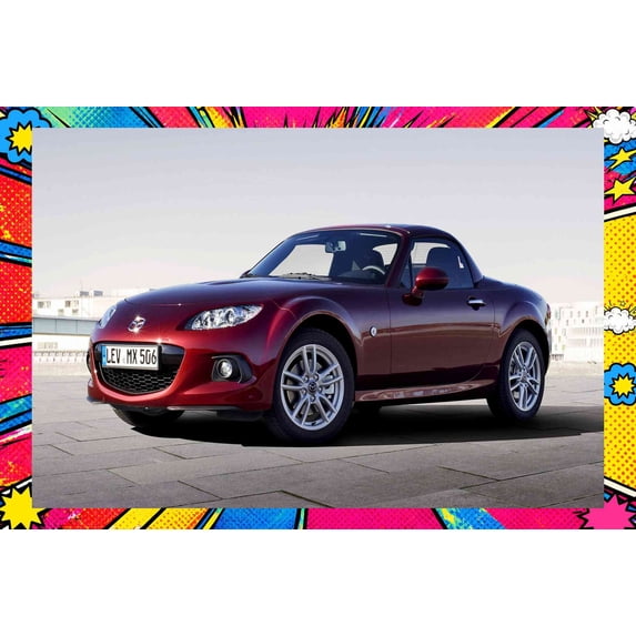 2012 Mazda MX-5 Roadster Coupe - Pop Art Edition | 20x30 Inch Glossy ...
