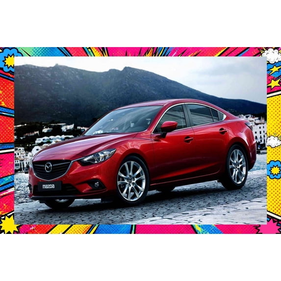 2012 Mazda6 Sedan - Pop Art Edition | 24x36 Inch Laminated Poster ...