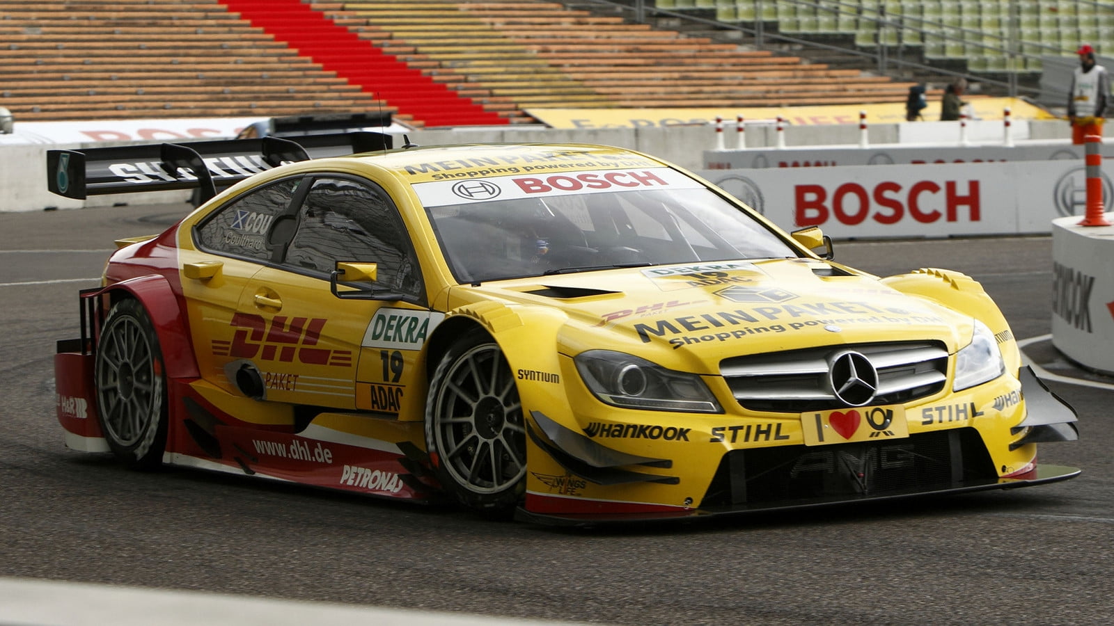 2012 Mercedes Benz C AMG DTM Car - Style A - 12x18 Inch Laminated ...