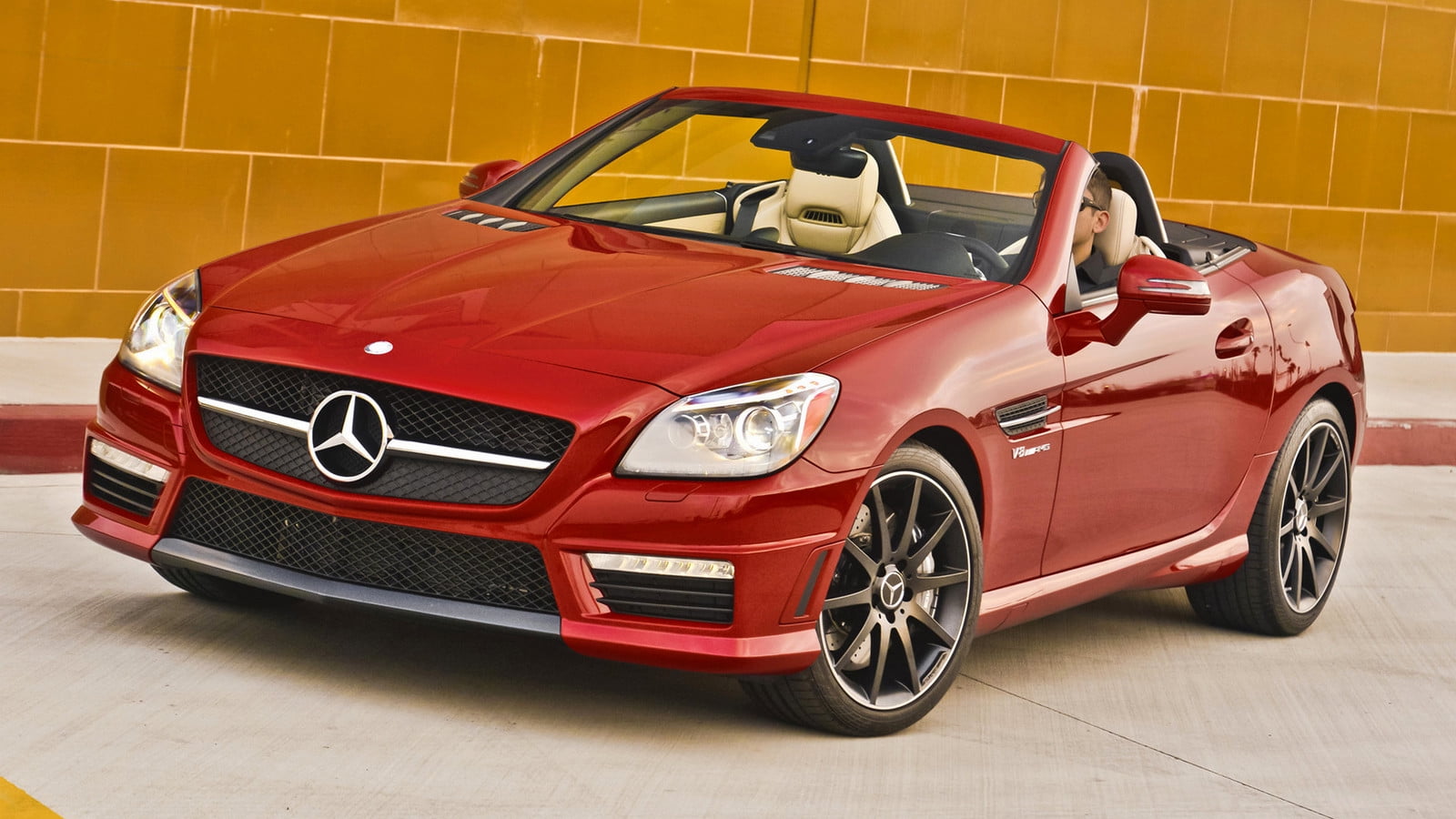 2012 Mercedes Benz SLK 55 AMG US Car - 24x36 Inch Glossy Laminated ...