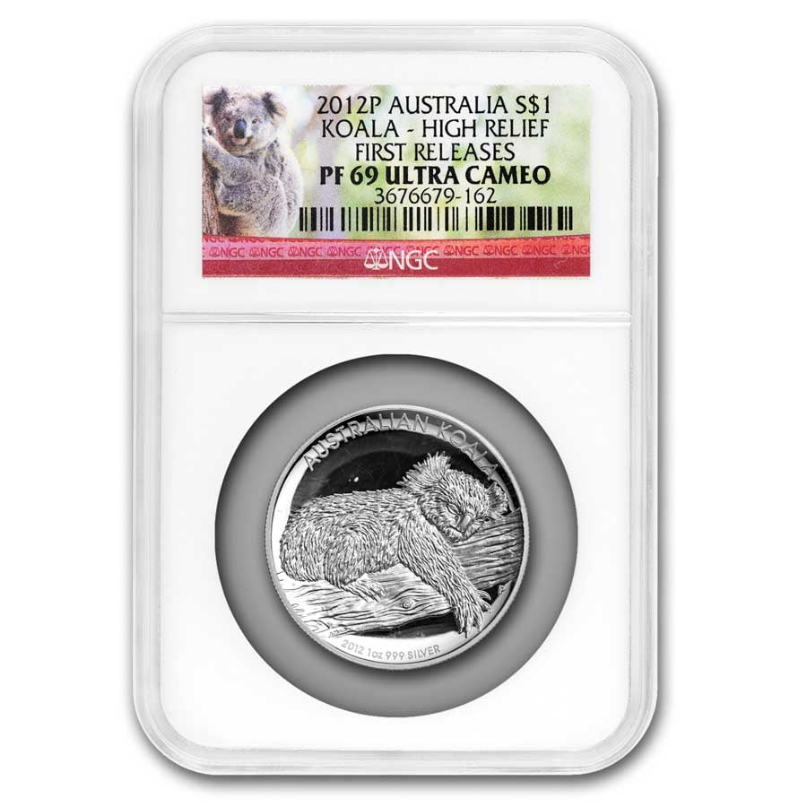 2012-P Australia 1 oz Silver Koala PF-69 NGC UC (High Relief) - Walmart.com