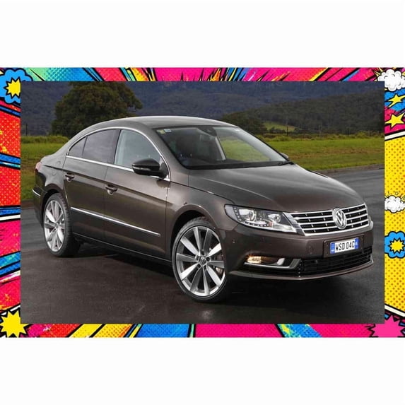 2012 Volkswagen CC AU - Pop Art Edition | 24x36 Inch Glossy Laminated ...