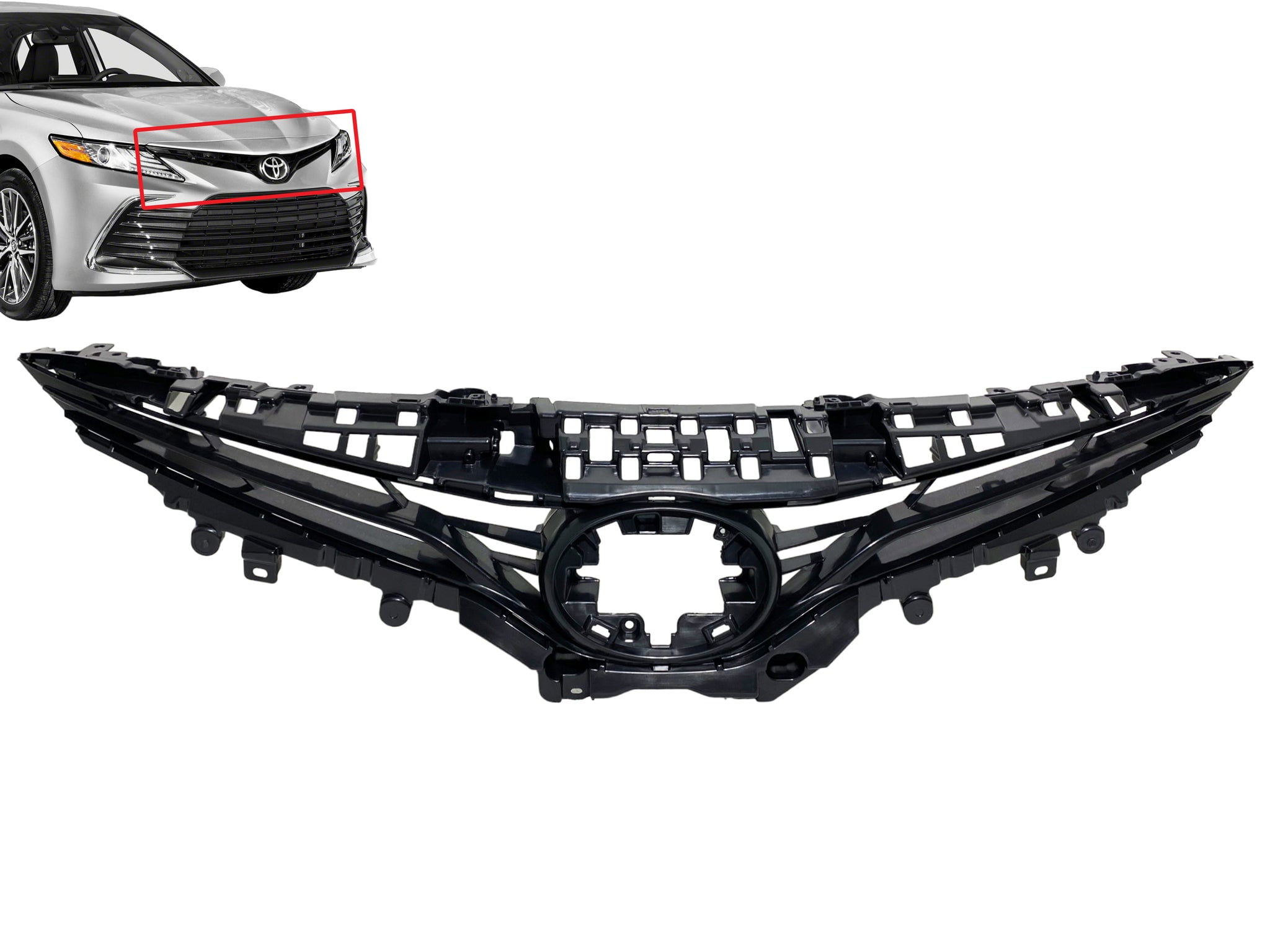 20121 2022 2023 Compatible With Toyota Camry LE XLE Grille Front Bumper ...