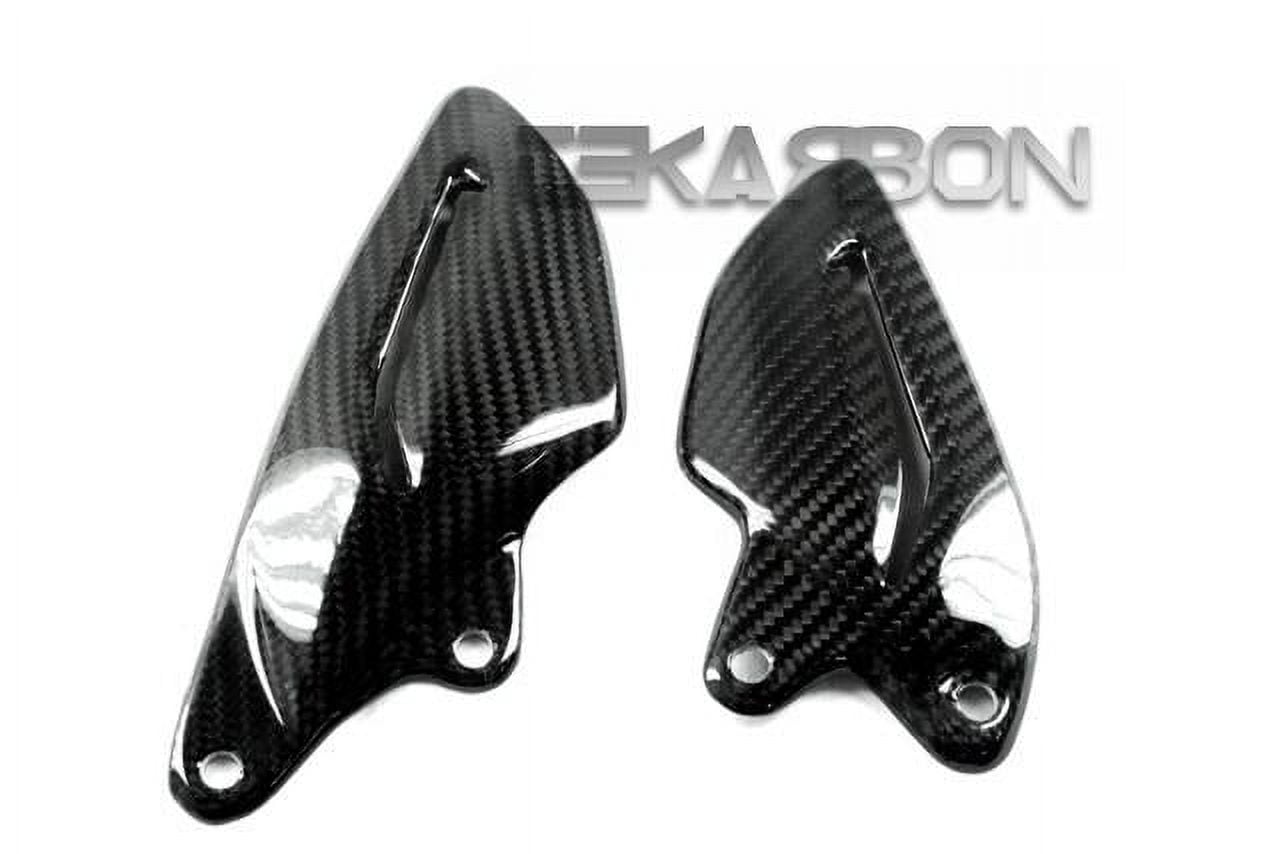 2013 - 2015 Triumph Street Triple Carbon Fiber Heel Plates - Walmart.com