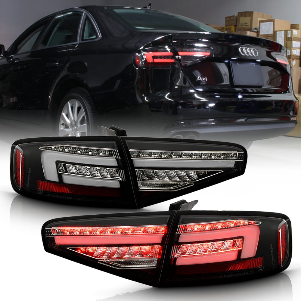 2013-2016 Audi A4 S4 Incandescent Upgrade Full LED Tail Lights Lamps ...