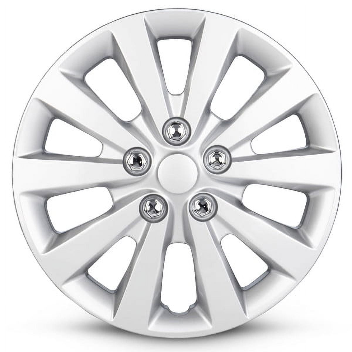 2013-2023 Nissan Sentra Four Piece Set Silver Wheel Cover Caps ...