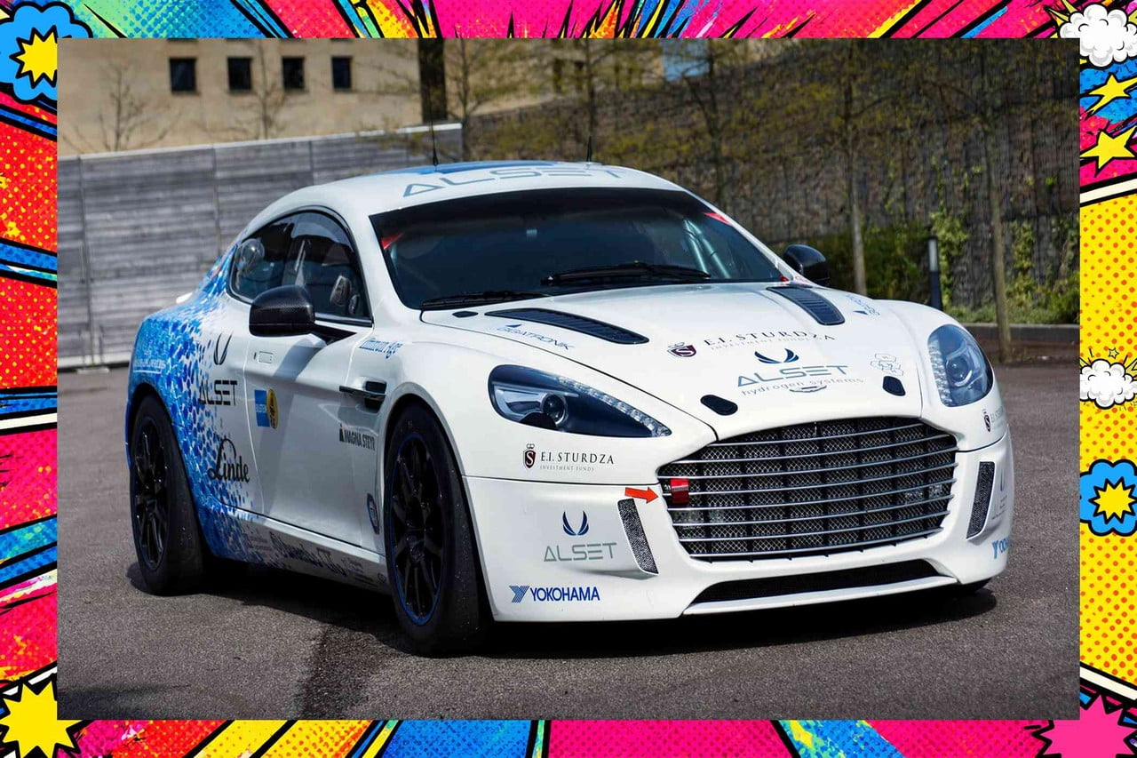 2013 Aston Martin Hybrid Hydrogen Rapide S Car Poster - Pop Art Edition ...