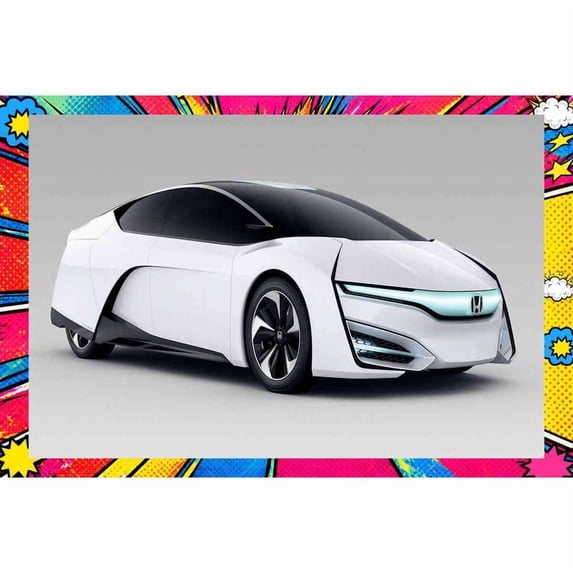 2013 Honda FCEV Concept - Pop Art Edition | 24x36 Inch Glossy Laminated ...