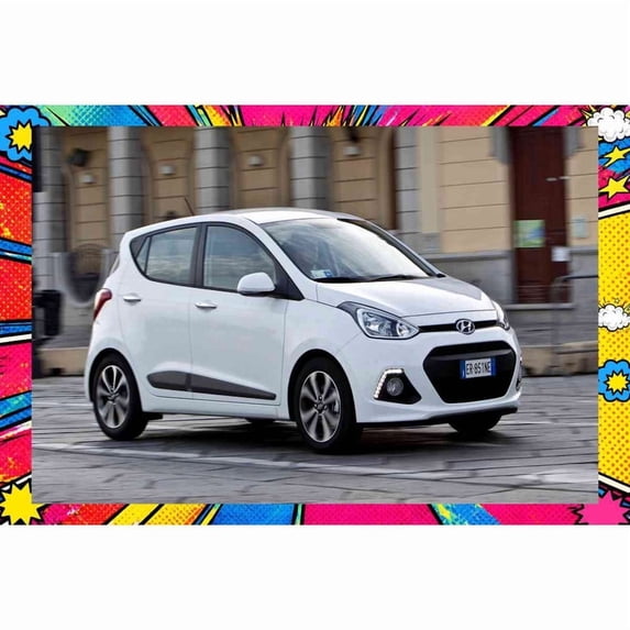2013 Hyundai i10 - Pop Art Edition | 24x36 Inch Glossy Laminated Poster ...