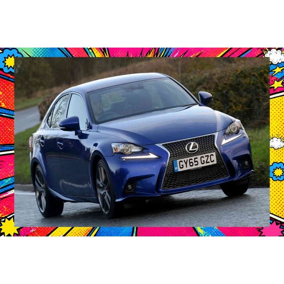2013 Lexus IS F Sport UK - Pop Art Edition | 24x36 Inch Laminated ...