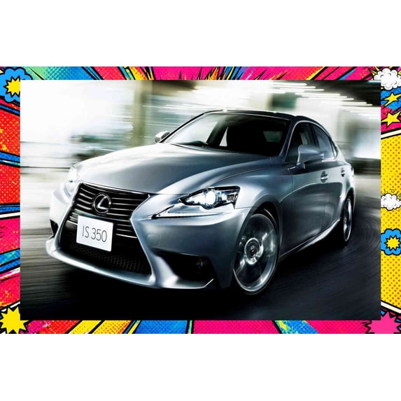 2013 Lexus IS JP - Pop Art Edition | 24x36 Inch Laminated Poster ...