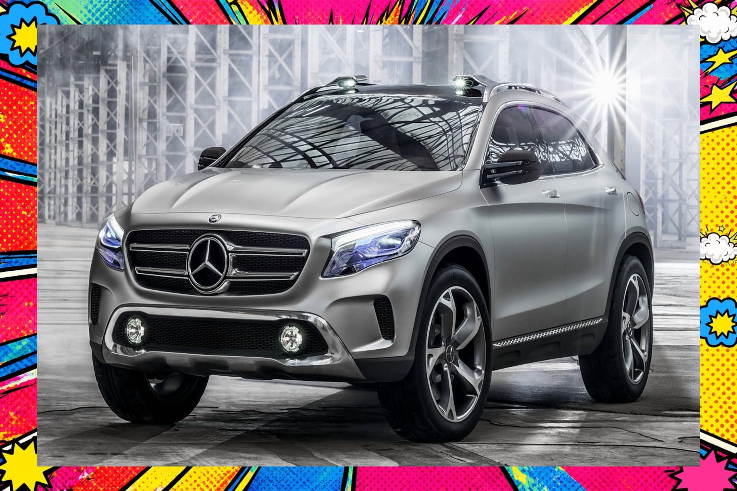 2013 Mercedes Benz Concept GLA - Pop Art Edition | 24x36 Inch Rolled ...