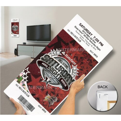 2013 NBA All-Star Game Slam Dunk Contest Canvas Mega Ticket - Terrence ...