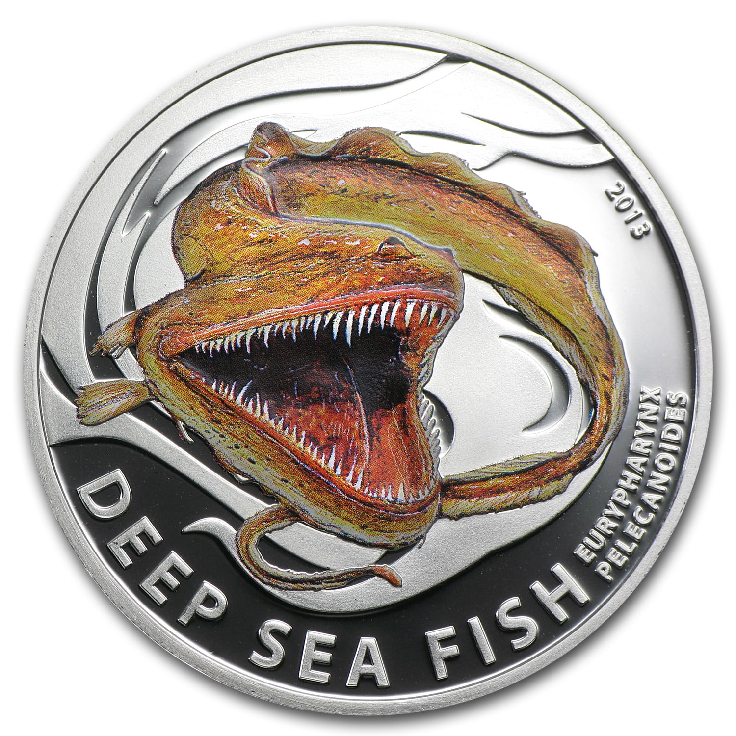 2013 Pitcairn Islands Silver Deep Sea Fish Pelican Eel - Walmart.com