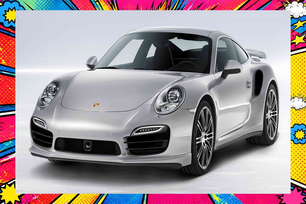 2013 Porsche 911 Turbo - Pop Art Edition | 24x36 Inch Glossy Laminated ...