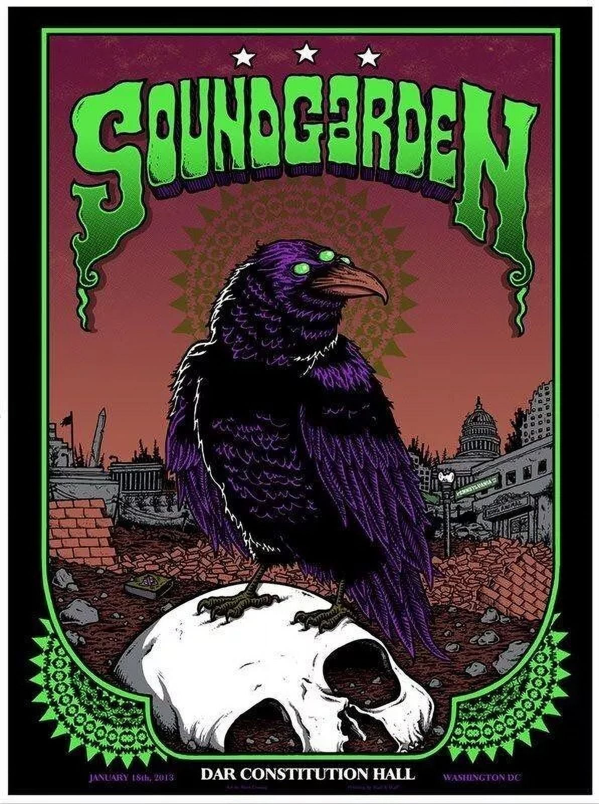 2013 SoundGarden Concert Poster Wall Art print is es 24 x 36 Inch ...