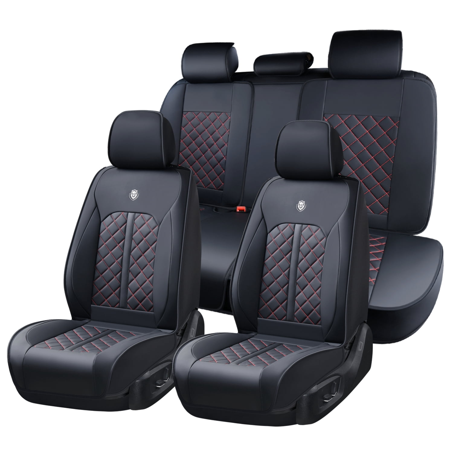 2013 for TOYOTA PRIUS PLUG-IN Car Seat Cover, Waterproof PU Leather 5 ...