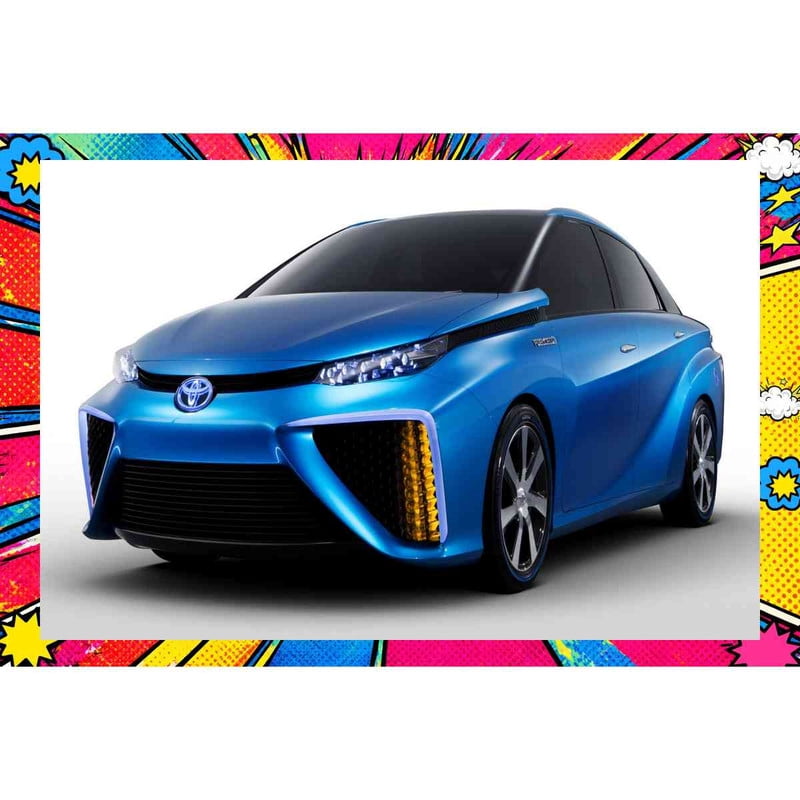2013 Toyota FCV Concept - Pop Art Edition | 24x36 Inch Glossy Laminated ...