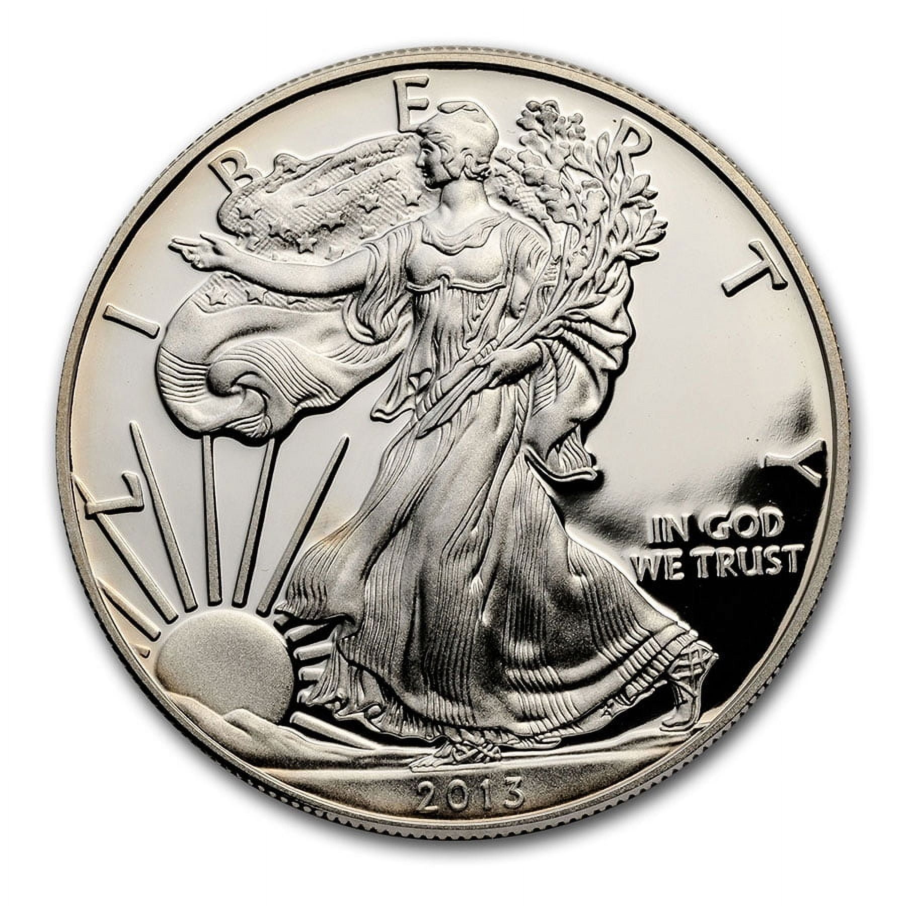 2013-W 1 oz Proof American Silver Eagle (Capsule Only) - Walmart.com