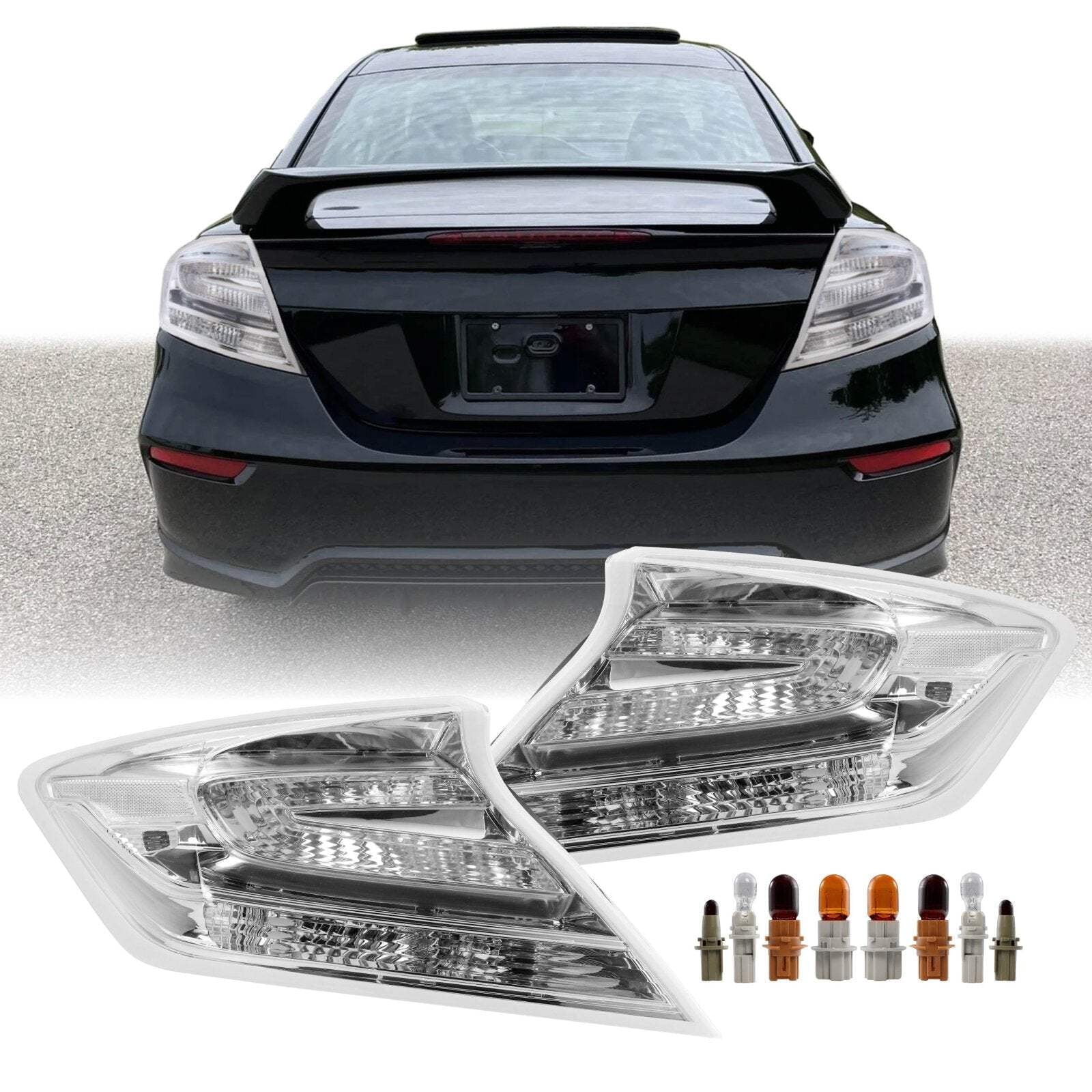 2014-2015 Civic Honda Civic 2 Door Coupe & SI All Clear Lens Tail Light ...