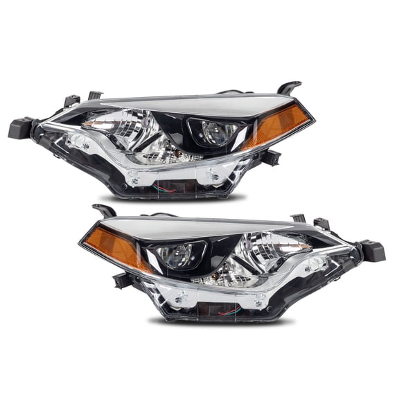 2014-2016 Toyota Corolla Headlights Pair - LED, Right & Left Driver ...