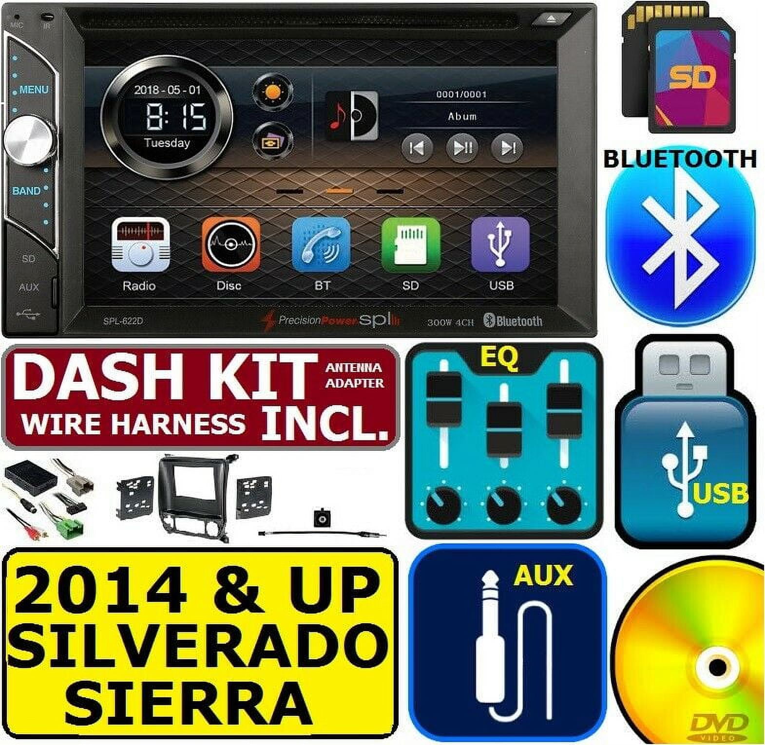2014 - 2017 SIERRA SILVERADO BLUETOOTH CD/DVD USB AUX SD CAR RADIO ...