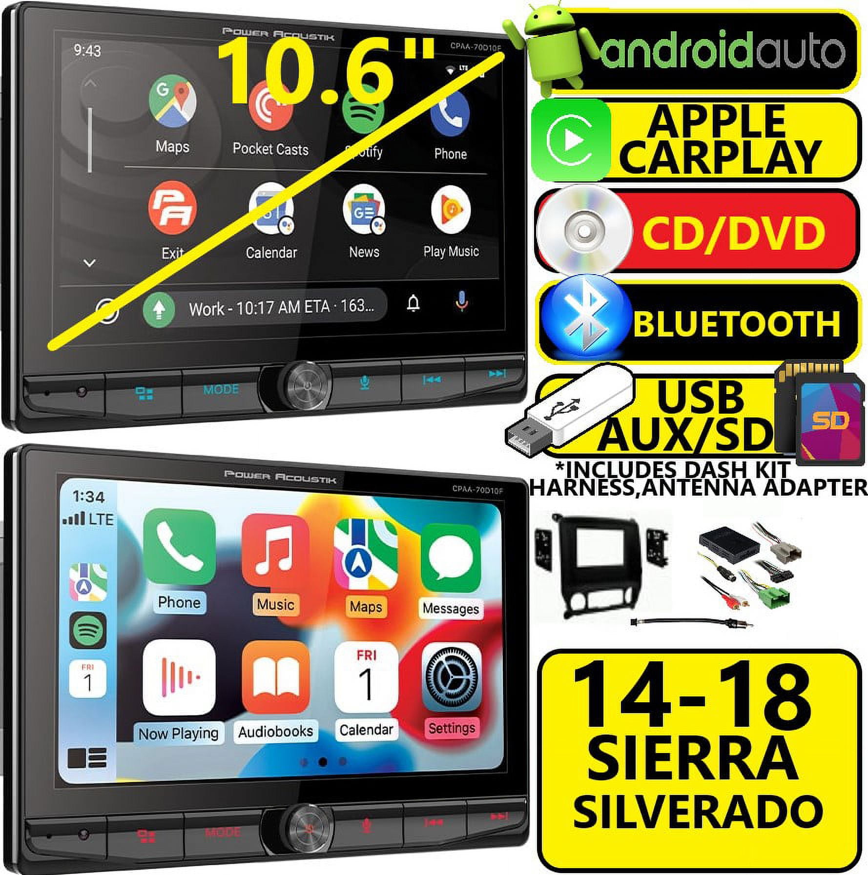 2014-2017 SILVERADO / SIERRA GPS NAVIGATION SYSTEM BLUETOOTH STEREO ...