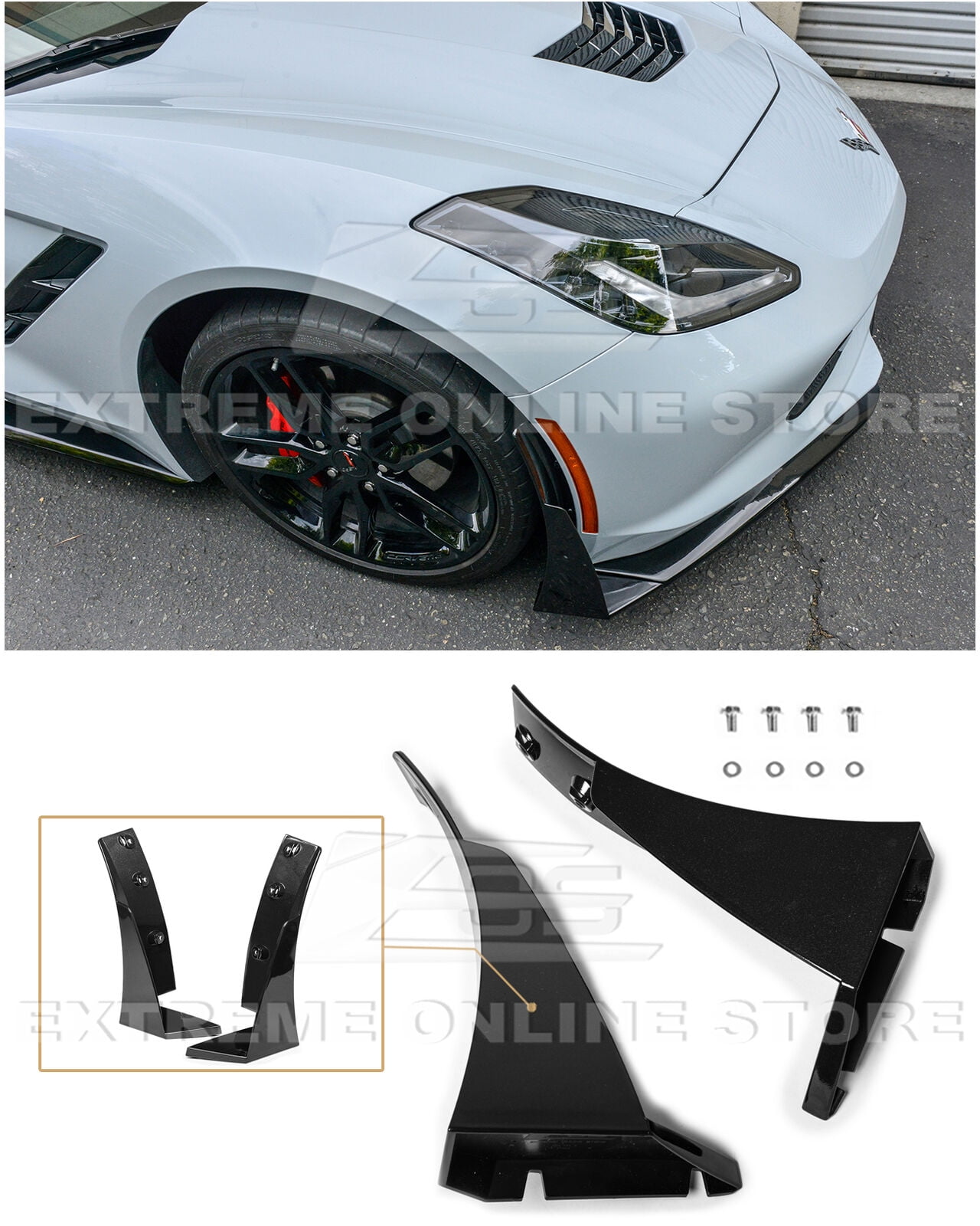 For 2014-2019 Chevrolet Corvette C7 | EOS Z06 Stage 3 Style ABS Plastic ...