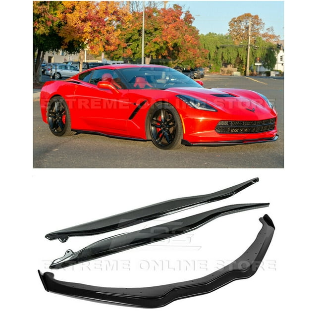 For 2014-2019 Corvette C7 ALL Models | Z06 Stage 2 Style PAINTED CARBON ...