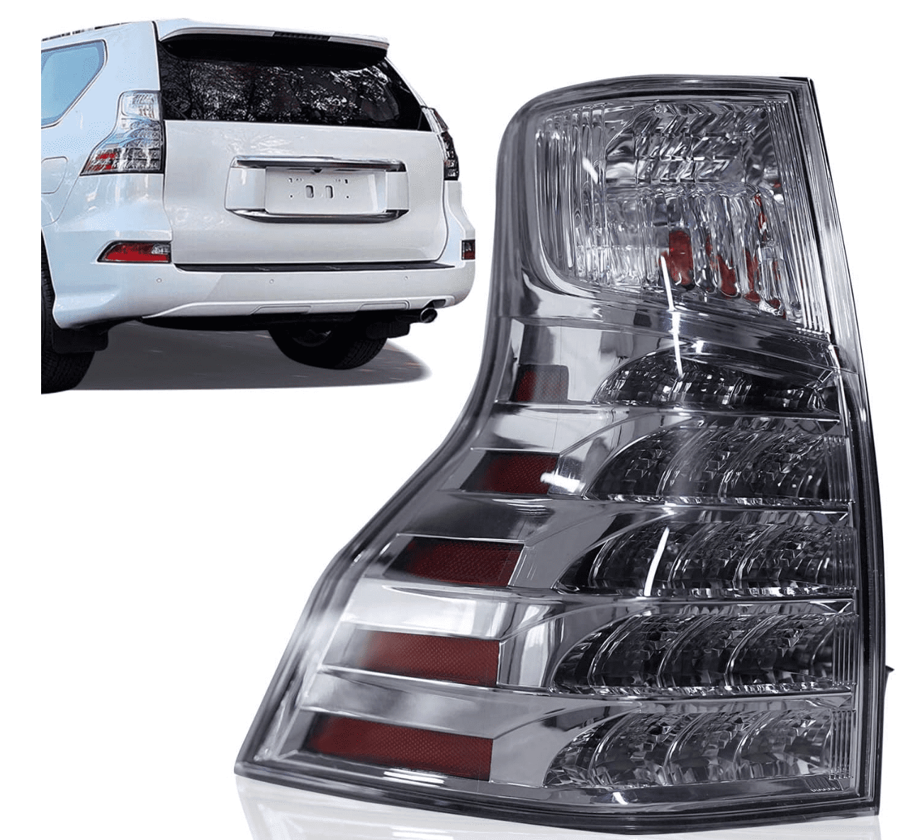 2014-2021 Lexus GX460 tail lamp lens/housing driver side LH - Walmart.com