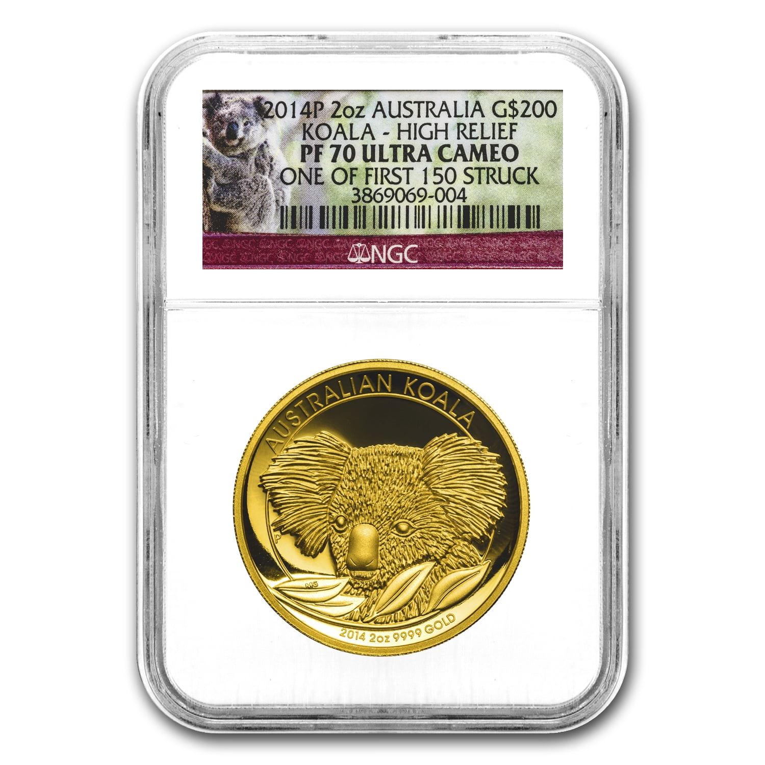 2014 Australia 2 oz Gold Koala PF-70 UC NGC - Walmart.com