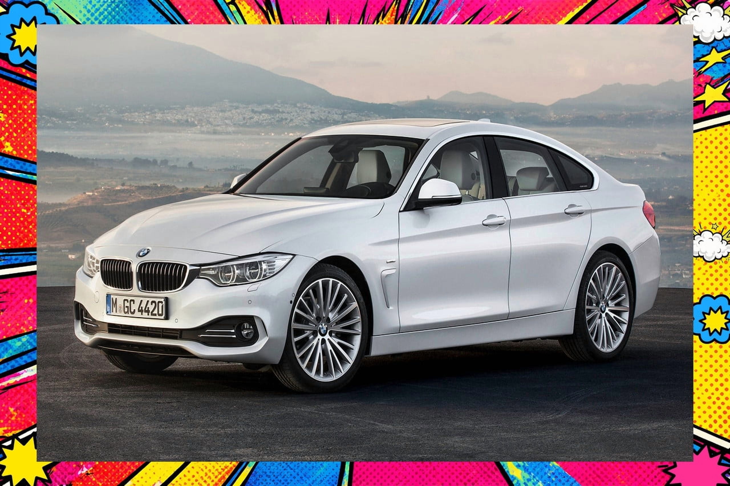 2014 BMW 4 Series Gran Coupe - Pop Art Edition | 20x30 Inch Laminated ...