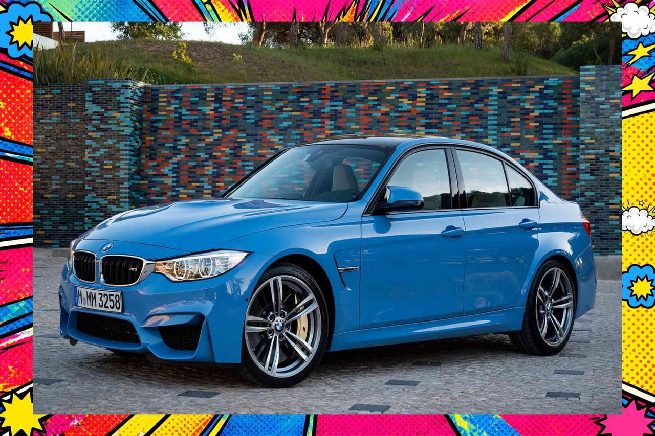 2014 BMW M3 Style B - Pop Art Edition | 20x30 Inch Glossy Laminated ...