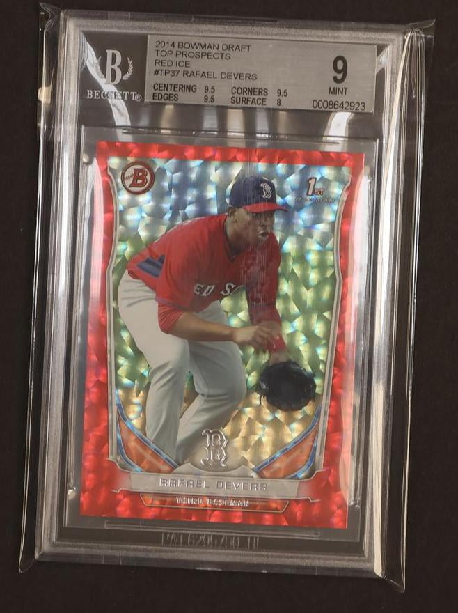 2014 Bowman Draft Top Prospects Red Ice Rafael Devers #TP-37 /150 BGS 9 - Walmart.com