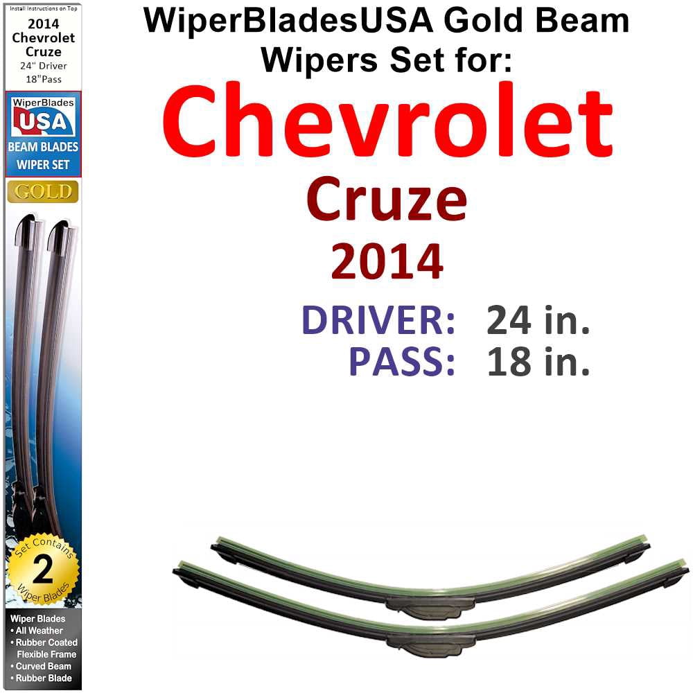2014 Chevy Cruze Wiper Blade Size