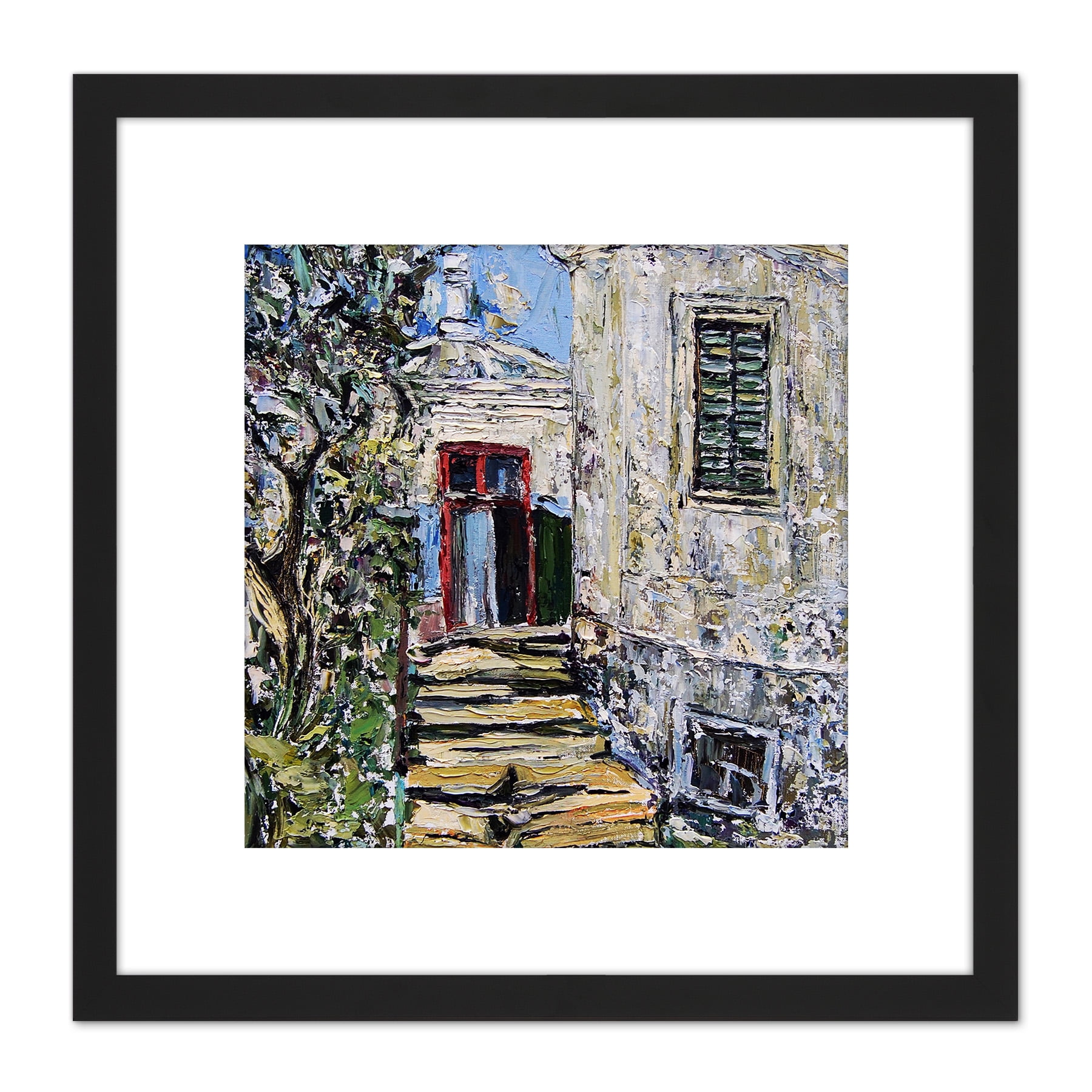 2014 Durican House Rafailovich Veranda Painting 8X8 Inch Square Wooden ...