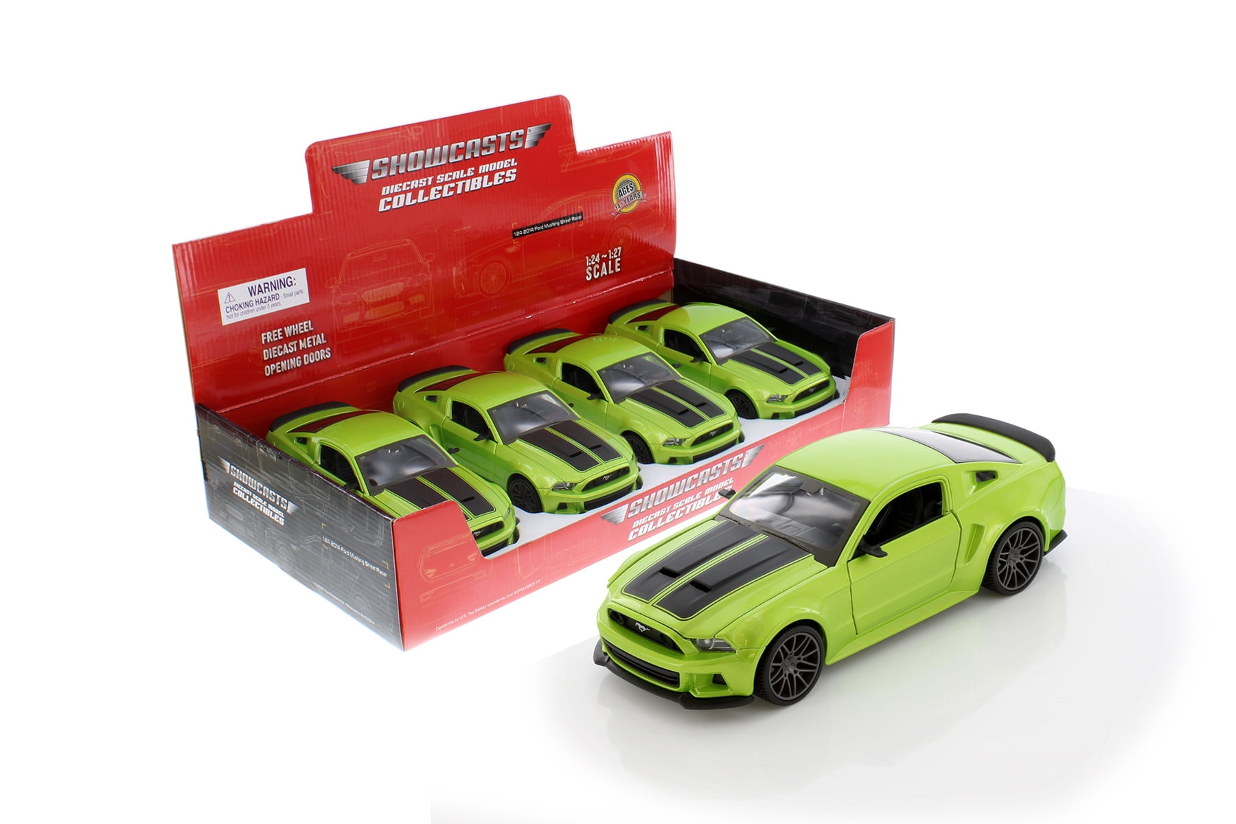 2014 Ford Mustang Street Racer Hard Top, Green w/Black Stripes ...