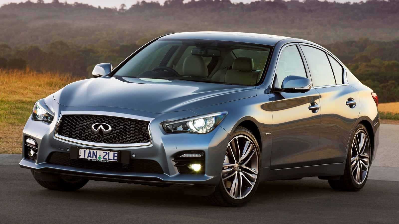 2014 Infiniti Q50 Sport Hybrid AU - 24x36 Inch Glossy Laminated Poster ...