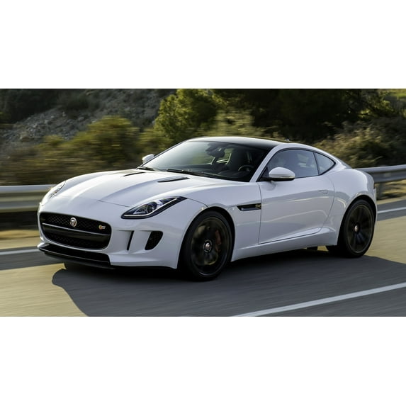 2014 Jaguar F Type S Coupe Car - 20x30 Inch Glossy Laminated Poster - Stunning Detail and Bold ...