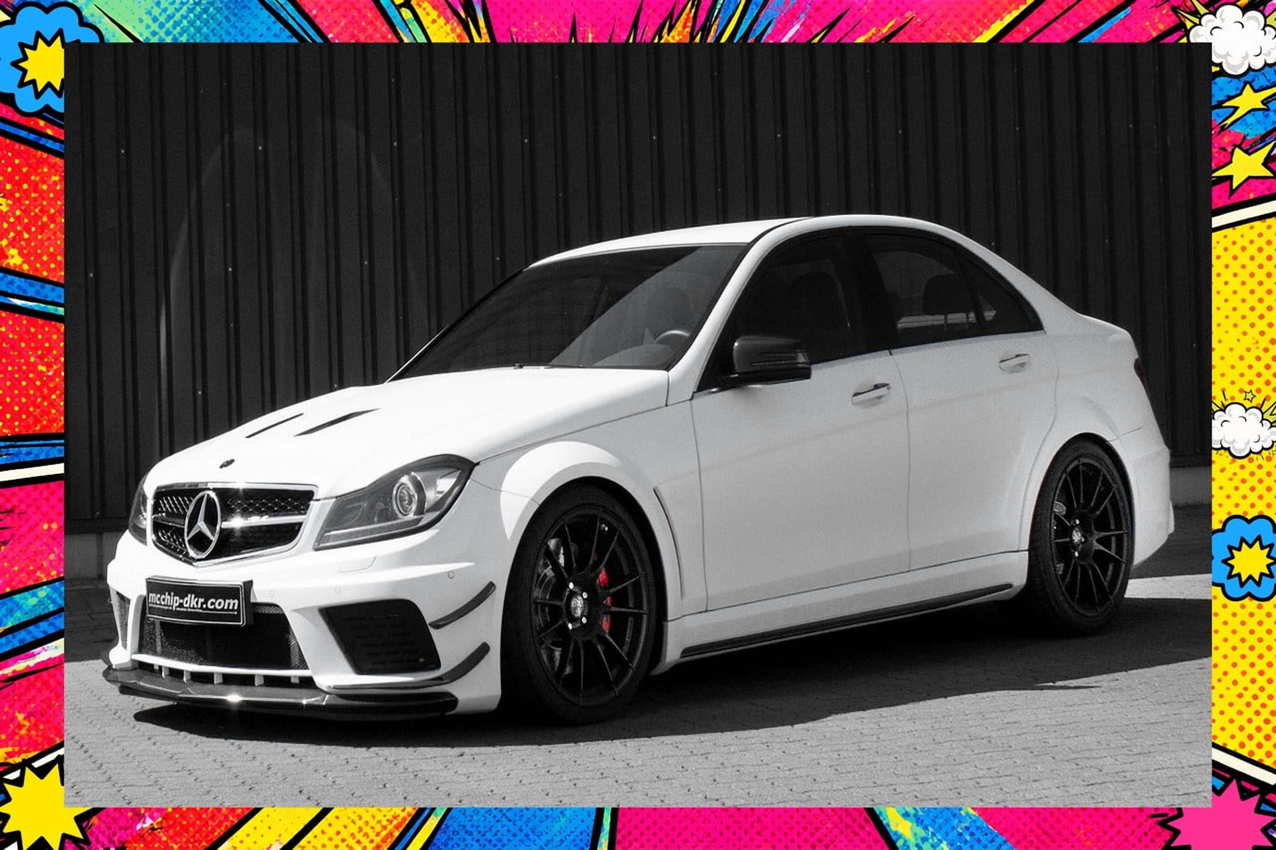 2014 Mercedes-Benz C 63 AMG by Mcchip-DKR Car Poster - Pop Art Edition ...