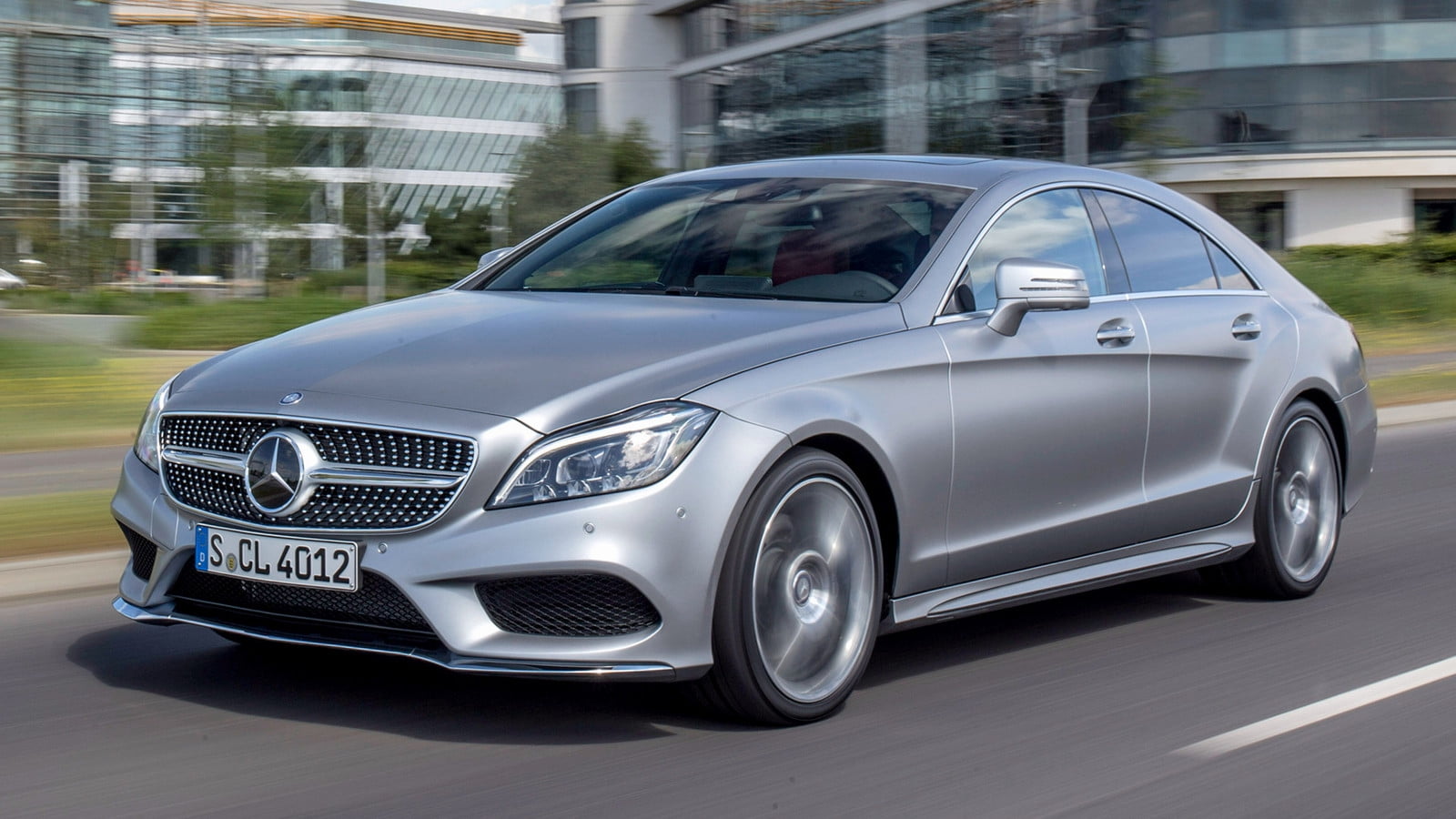 2014 Mercedes-Benz CLS Class AMG Line Car - 20x30 Inch Glossy Laminated ...